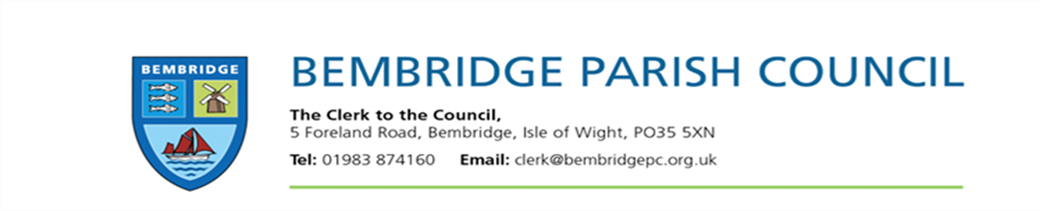 Co-option of parish councillors - Bembridge Parish Council